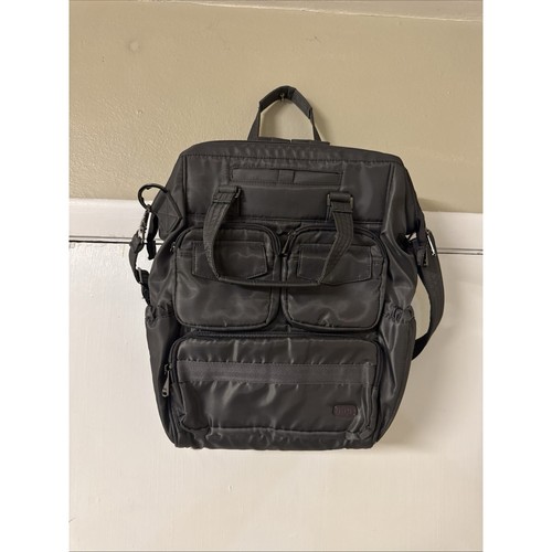 Lug Via 2 Convertible Backpack/ Tote/Crossbody/Carry On Luggage Gray | eBay