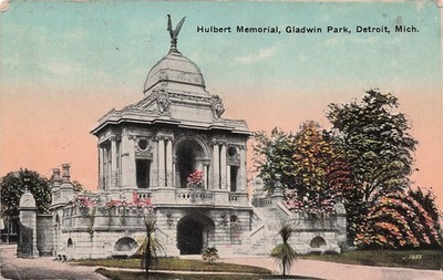 Hulbert Memorial Gladwin Park Detroit Michigan Vtg Postcard J11 | eBay