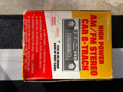 VTG Radio Shack Realistic AM/FM Stereo Car 8-Track Player 12-887 ...