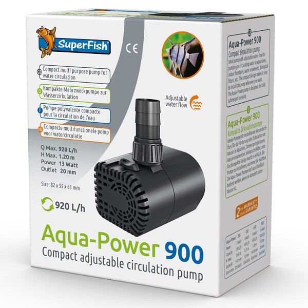SuperFish Aquarium Pump AquaPower Circulation LPH Powerhead Fish Tank ...