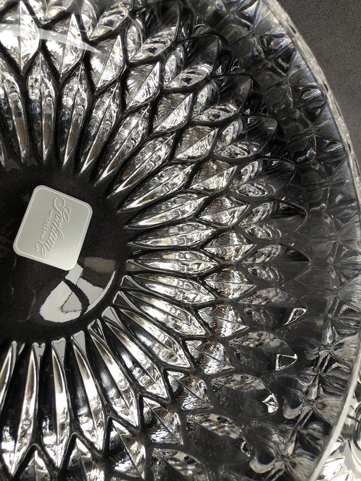 Gorham Althea Full Lead Crystal Glass 8” Serving Bowl & Candy Dish ...