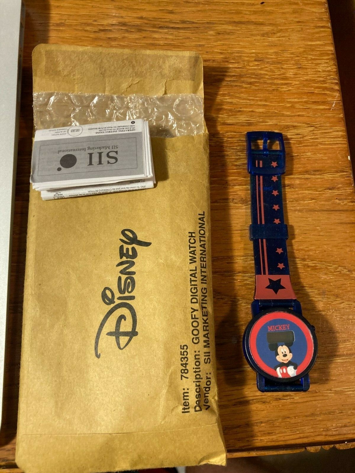Disney Digital MICKEY MOUSE Watch with Original Package and Papers | eBay