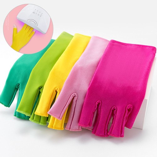 Glove Manicure Nail Painting Gloves Anti -Uv Rays Protect Mittens Led ...