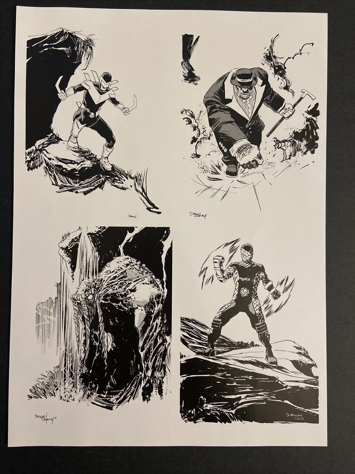 Villains Man Thing Shockwave -Marvel Comic Book Poster 8x11 Declan ...