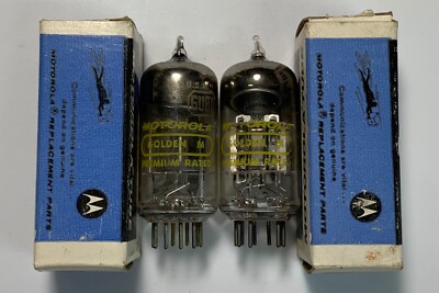(2) GE Made Motorola 6U8A 6U8 Vacuum Tubes | eBay