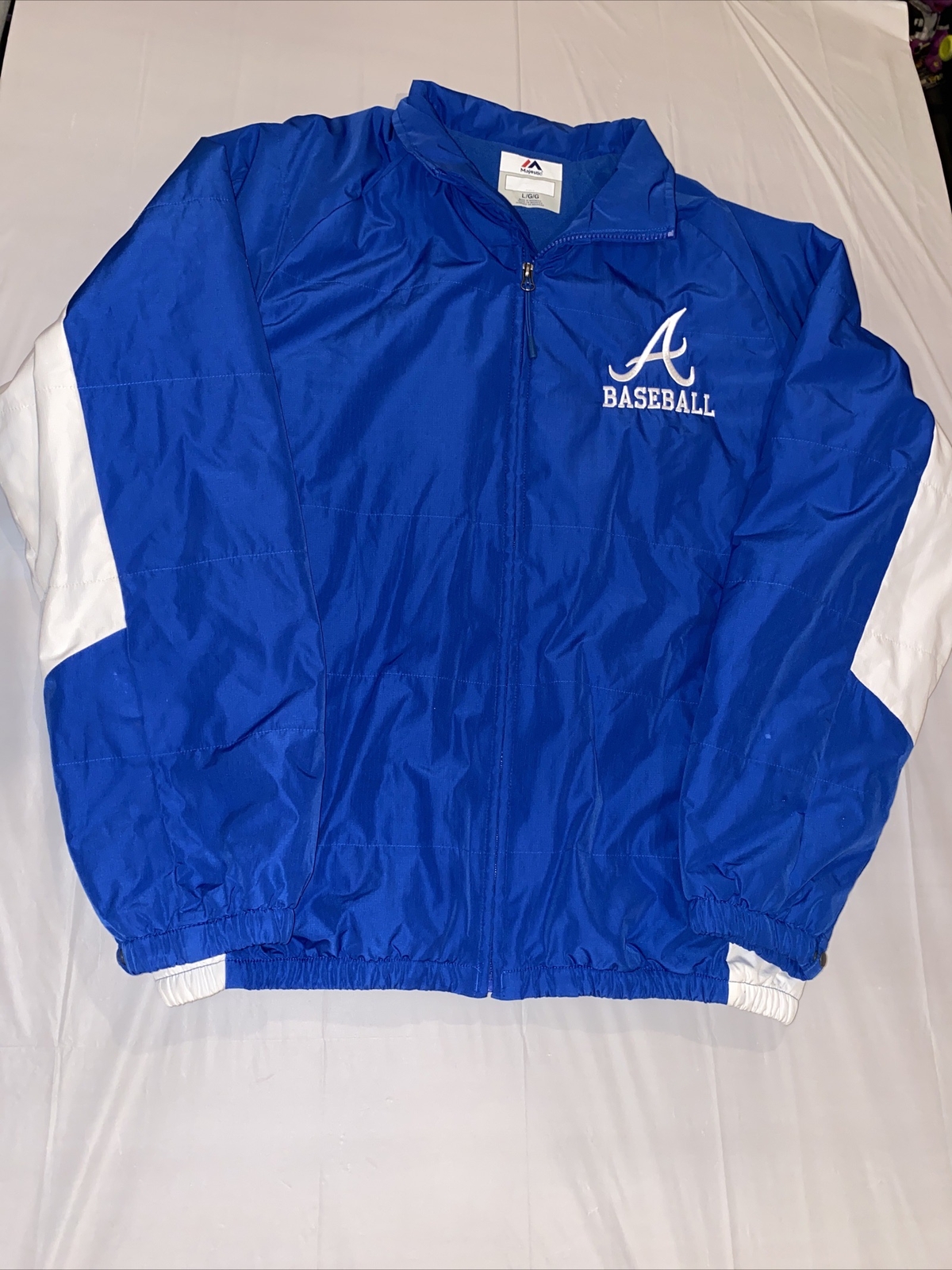 MAJESTIC Bomber Jacket Insulated Baseball Custom Atla… - Gem