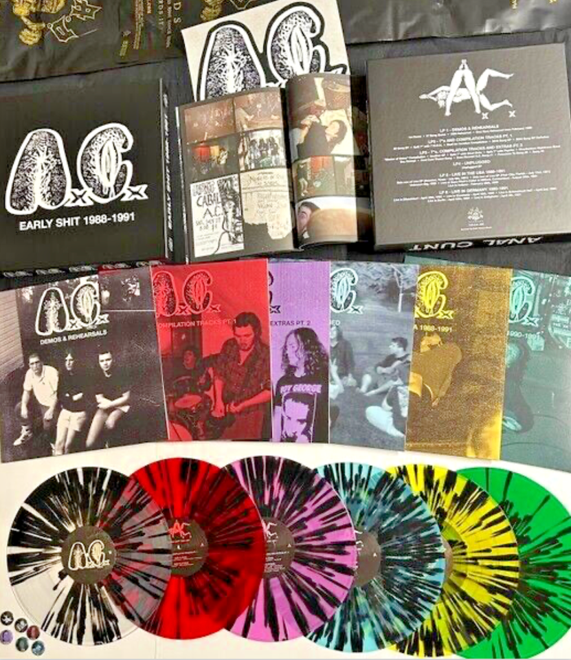 x/150 DIE HARD SPLATTER VINYL x6 LP ANAL CUNT AXCX EARLY SHIT 88-91 BOX ...