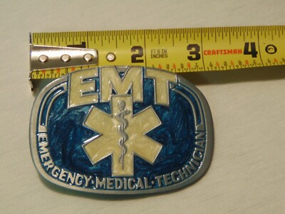 EMT EMERGENCY MEDICAL RESCUE TECHNICIAN BELT BUCKLE BAKERY BUCKLE | eBay