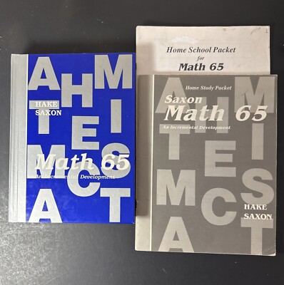 Saxon 65 Math SET (1st Edition)65 Textbook, Answer Key & Test Forms ...