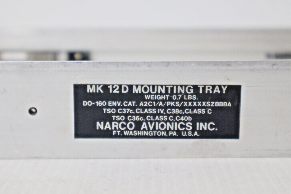 NARCO MK 12D NAV/COMM Mounting Tray & Connectors | eBay