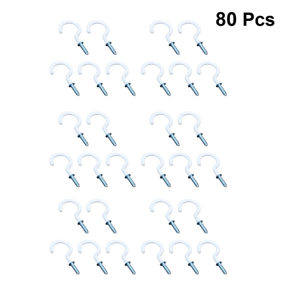 80pcs Question Mark Shaped Cup Hooks Retail Store Snack Hanging ...