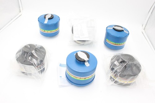 (6) Military Gas Mask Black Filter 40mm Threaded NATO NBC Israeli MP5 ...