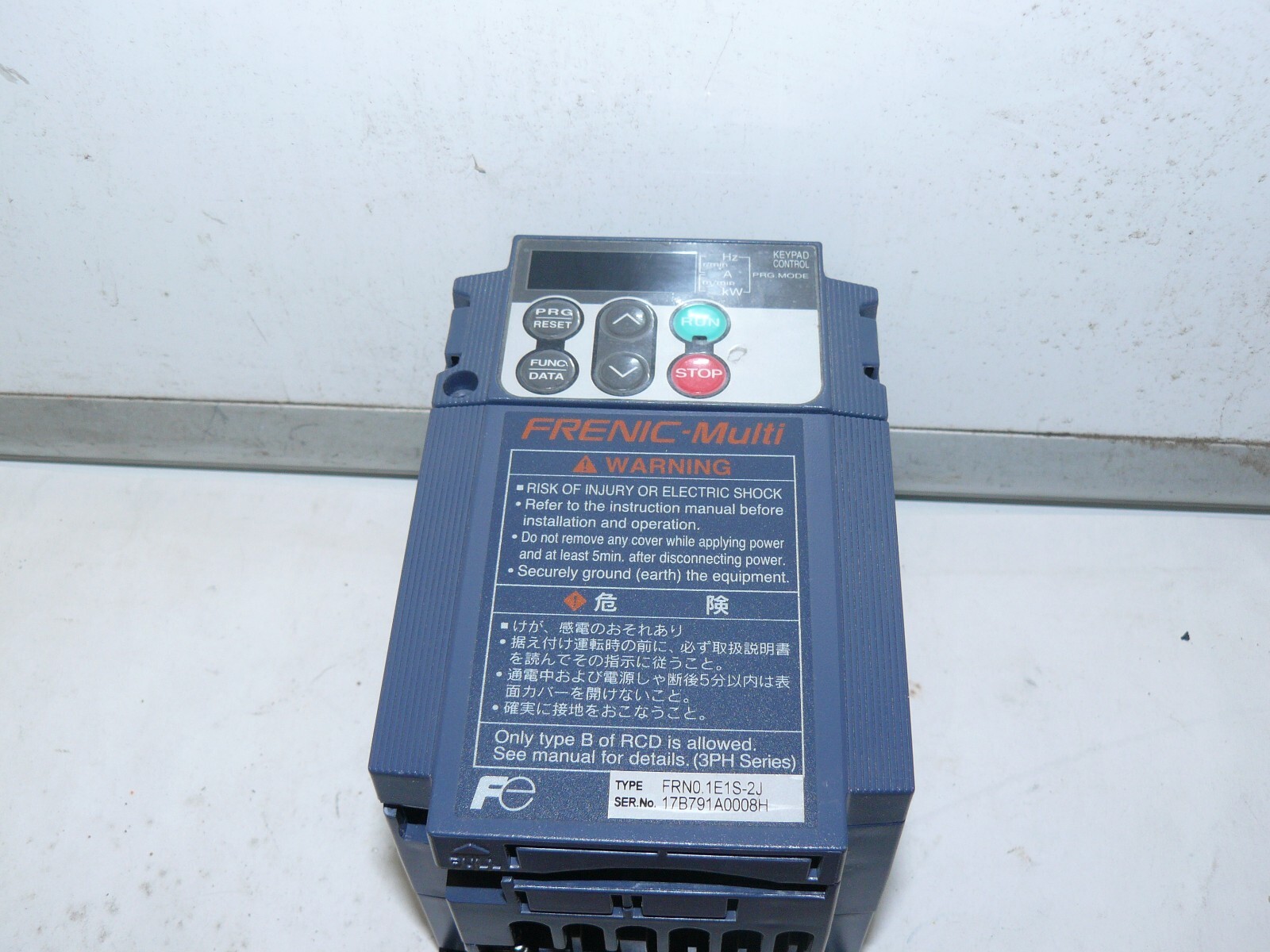 Fuji FRENIC-Multi FRN0.1E1S-2J Compact Inverter 3PH 200-240V 50-60HZ 1 ...