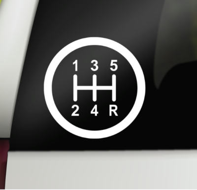 5 Speed Manual Decal, Stick Gear Shift Sticker Car Decal Shifter Decal ...
