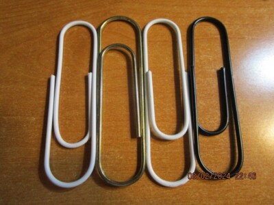 4 Extra Large Paper Clips 4" Jumbo Assorted Assorted Colors Crafts ...