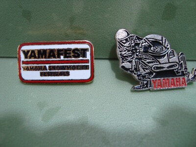 2 - 80's Yamaha Snowmobile Lapel Pins " YAMAFEST " | eBay