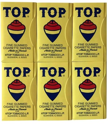 Top Cigarette Rolling Papers 70mm Gummed Single Wide (6-Packs) | eBay