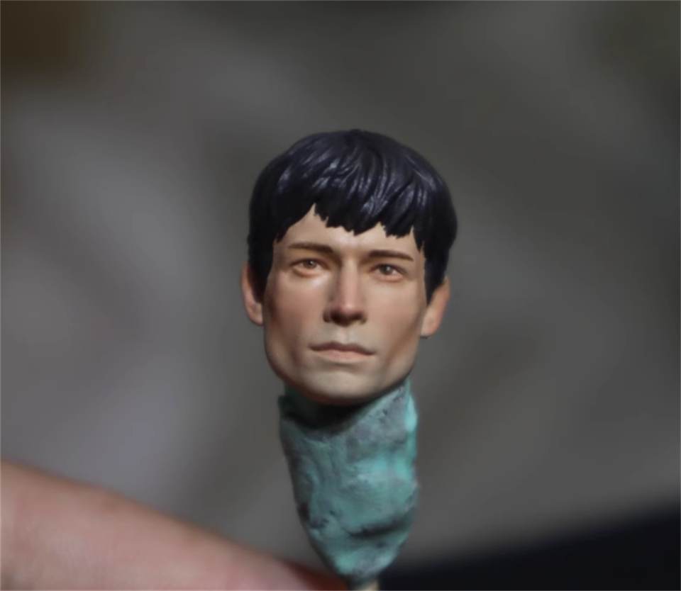 Handmade 1/12 Painted Ezra Miller The Flash Head Carving Fit 6'' Mafex ...