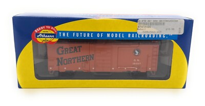 Great Northern Box Orange Rail Car #70466 Athearn Trains in Miniature ...