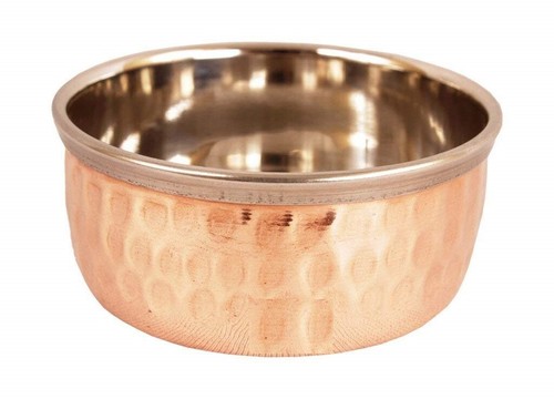 Beautiful Stainless Steel Hammered Copper Katori Bowl For Food Serving ...