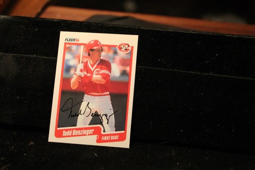 Todd Benzinger Cincinatti Reds Signed Card Autographed Auto | eBay