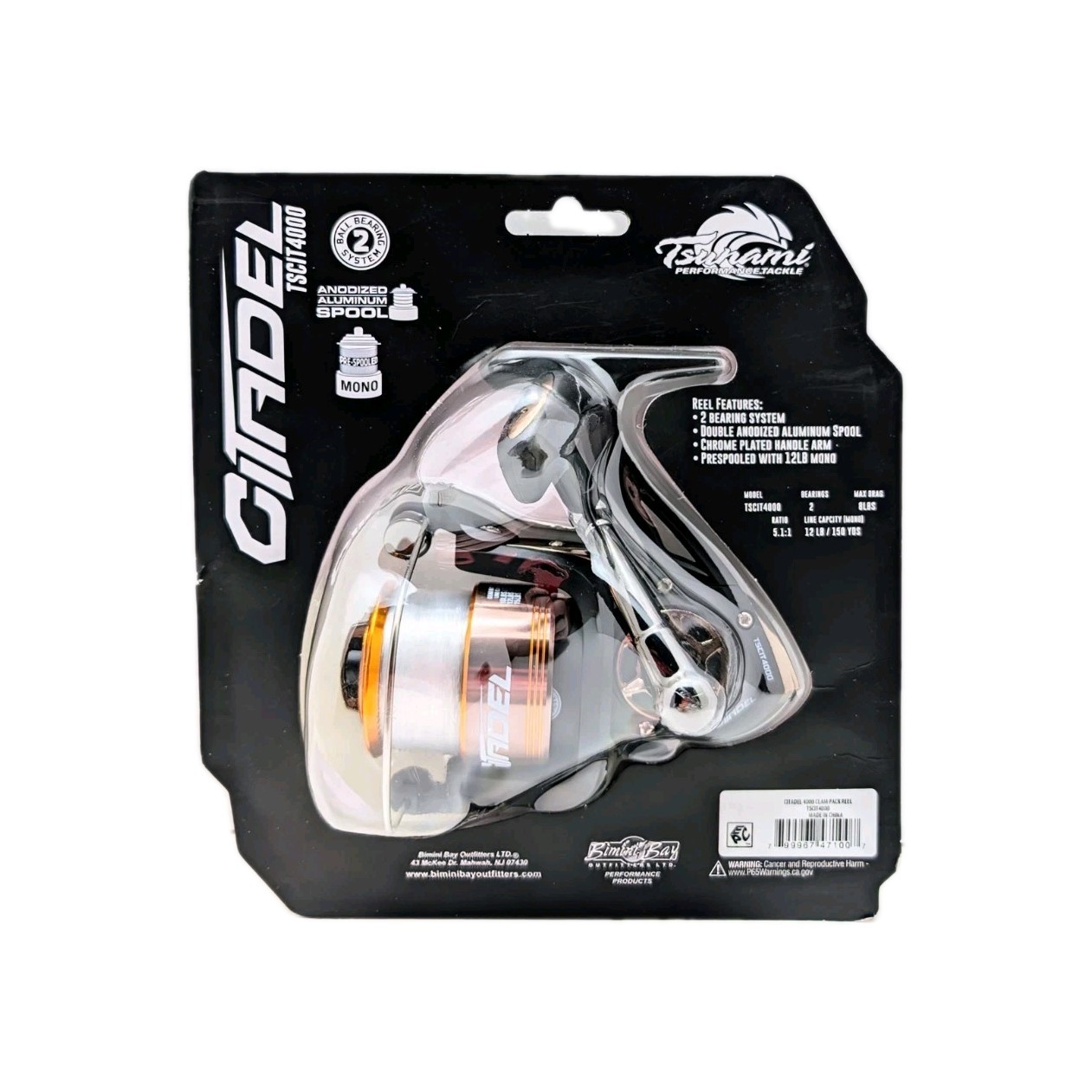 Tsunami Citadel 4000 Spinning Fishing Reel, TSCIT4000 | eBay