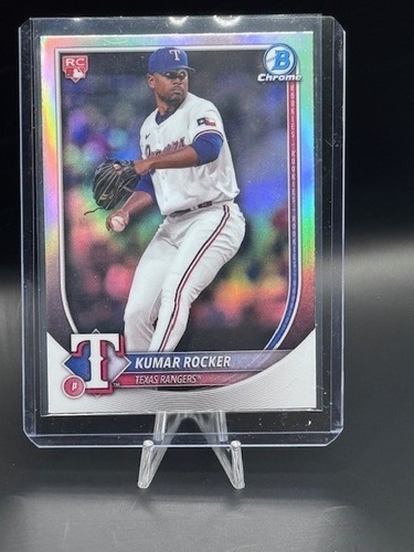 2025 Bowman Chrome Kumar Rocker RC Refractor #88 Texas Rangers Rookie ...