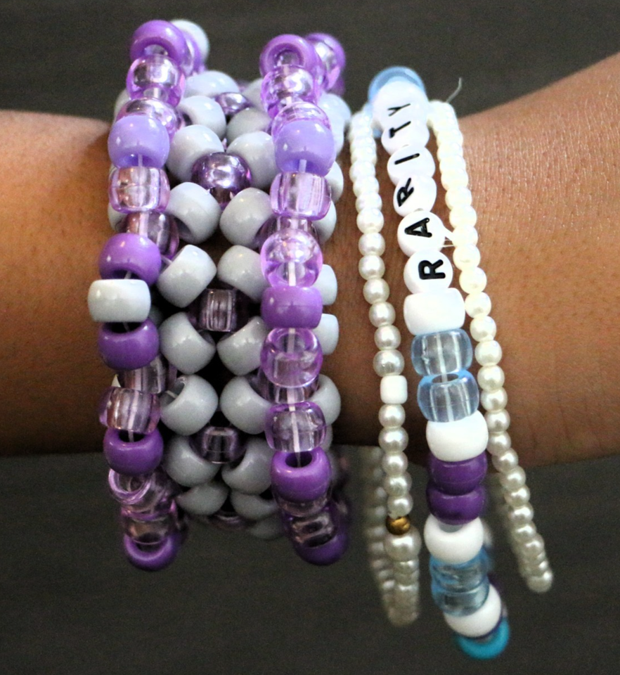 Handmade Kandi Bead Bracelet Rarity Rotator Cuff, Plur, Rave, MLP | eBay