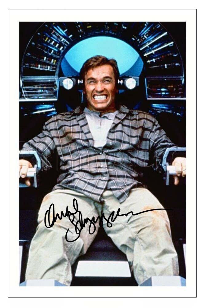 Total Recall 90s Arnold Schwarzenegger Movie Signed Autograph Photo ...