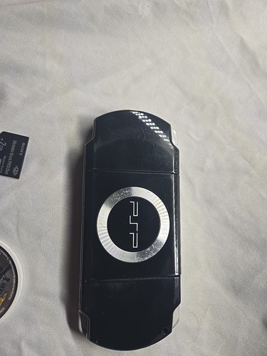 Sony PSP 2001 Black! +Charger + Memory Card- Great Condition With Game ...