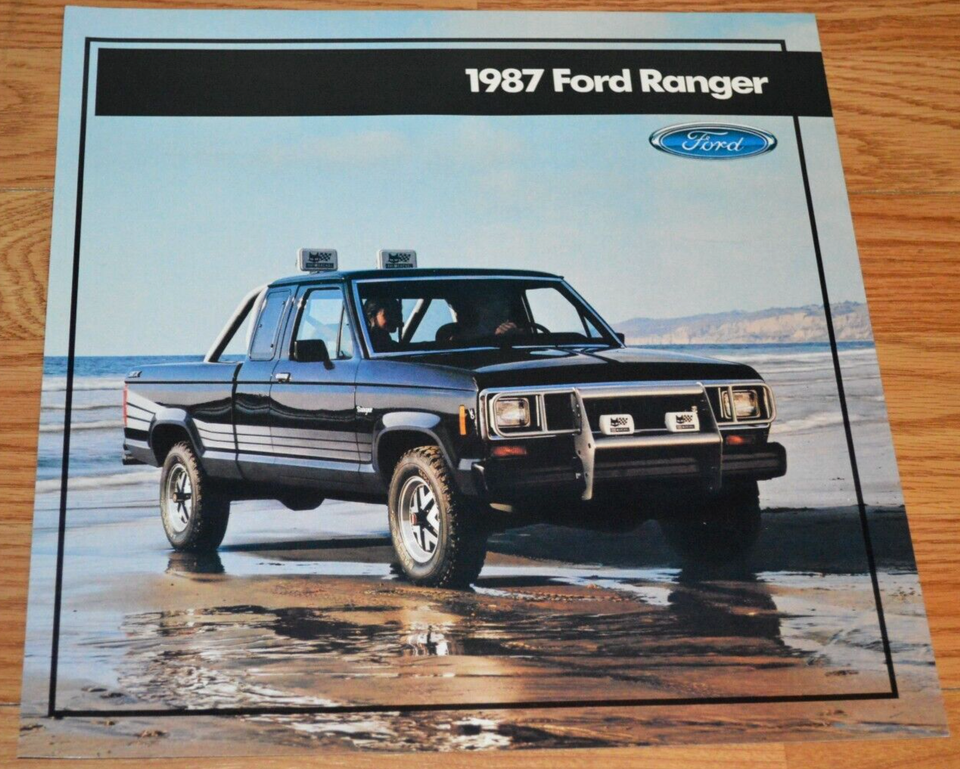 1987 FORD RANGER STX ORIGINAL DEALER ADVERTISEMENT PRINT AD 87 RED ...