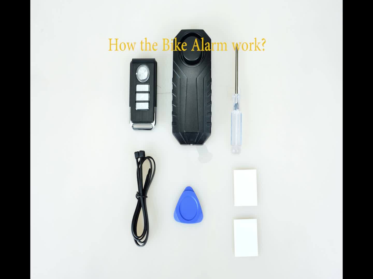 Anti-Theft Bike Alarm 113dB Burglar Vibration Motorcycle Bicycle ...