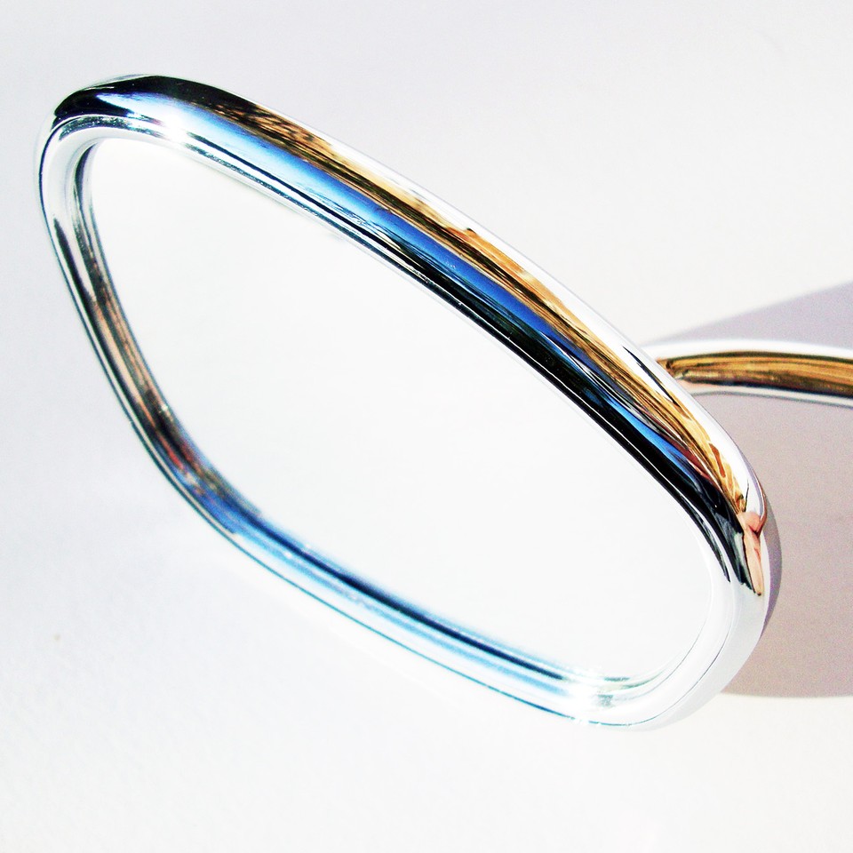 SWAN NECK MIRRORS for VW Beetle Bug Deluxe Albert Oval USA 1 PAIR ...