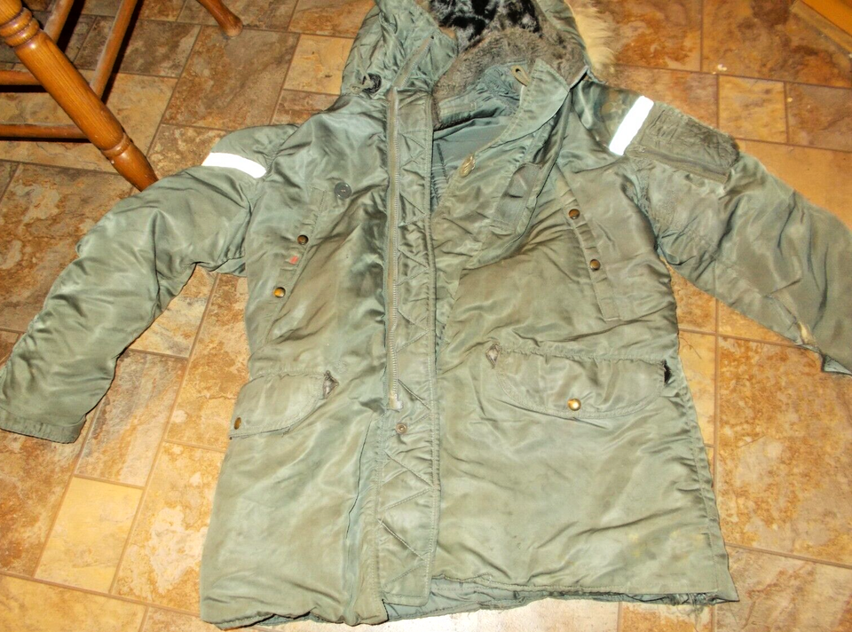 50s 60s US Air Force Flight Crew Jacket N-3B Sz S Southern Aviation Mfg ...