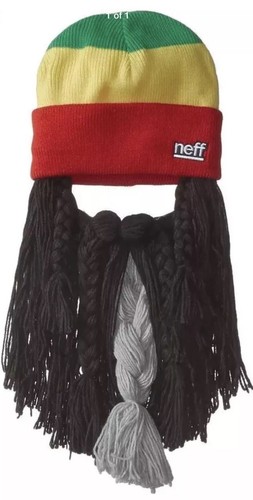 Neff Bunyan Beard Beanie / Hat • NWT Adult Rasta • #24669-K1 | eBay