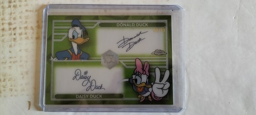 Donald Et Daisy Dual Autograph 98/99 topps chrome disney 100 | eBay