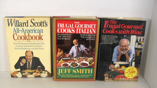 Willard Scott's All-American Cookbook, Frugal Gourmet Cooks Italian & w ...