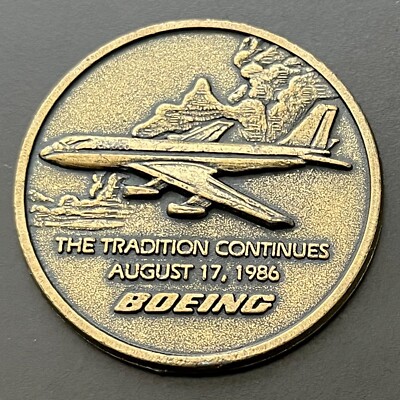 Boeing Tradition Continues 5000 Boeing Jet Transports Medal Token Plane ...