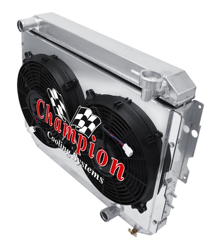 MN 2 Row 1" Tubes Radiator,12" Fans,Shroud-1981-1990 Toyota Land ...