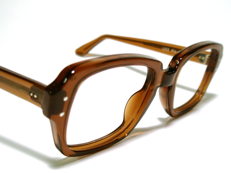 NOS USGI Issue BCG's USS Size 48-20 Brown Sunglasses/ Eyeglasses Frame ...