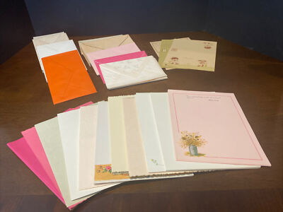 HUGE LOT (250+) TRUE Vintage Stationary Notes Envelopes 1980’s Deckle ...