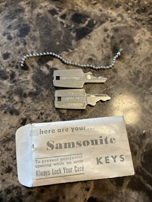 Vintage NOS Samsonite Luggage Keys 69 | eBay