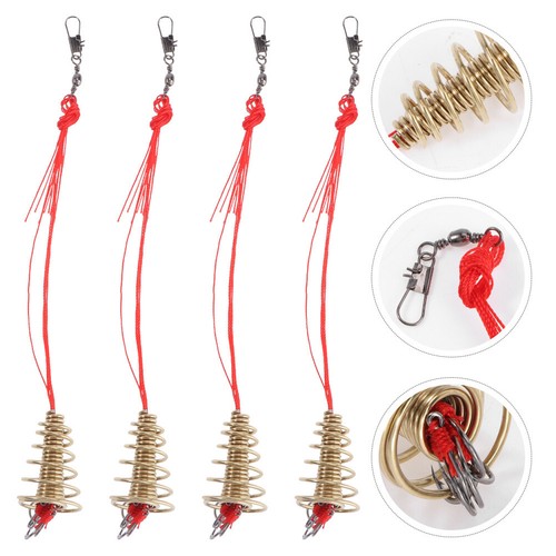 Spring Bait Fishing Hook Fishing Hook Spring Feeder Fishing Bait Jig ...