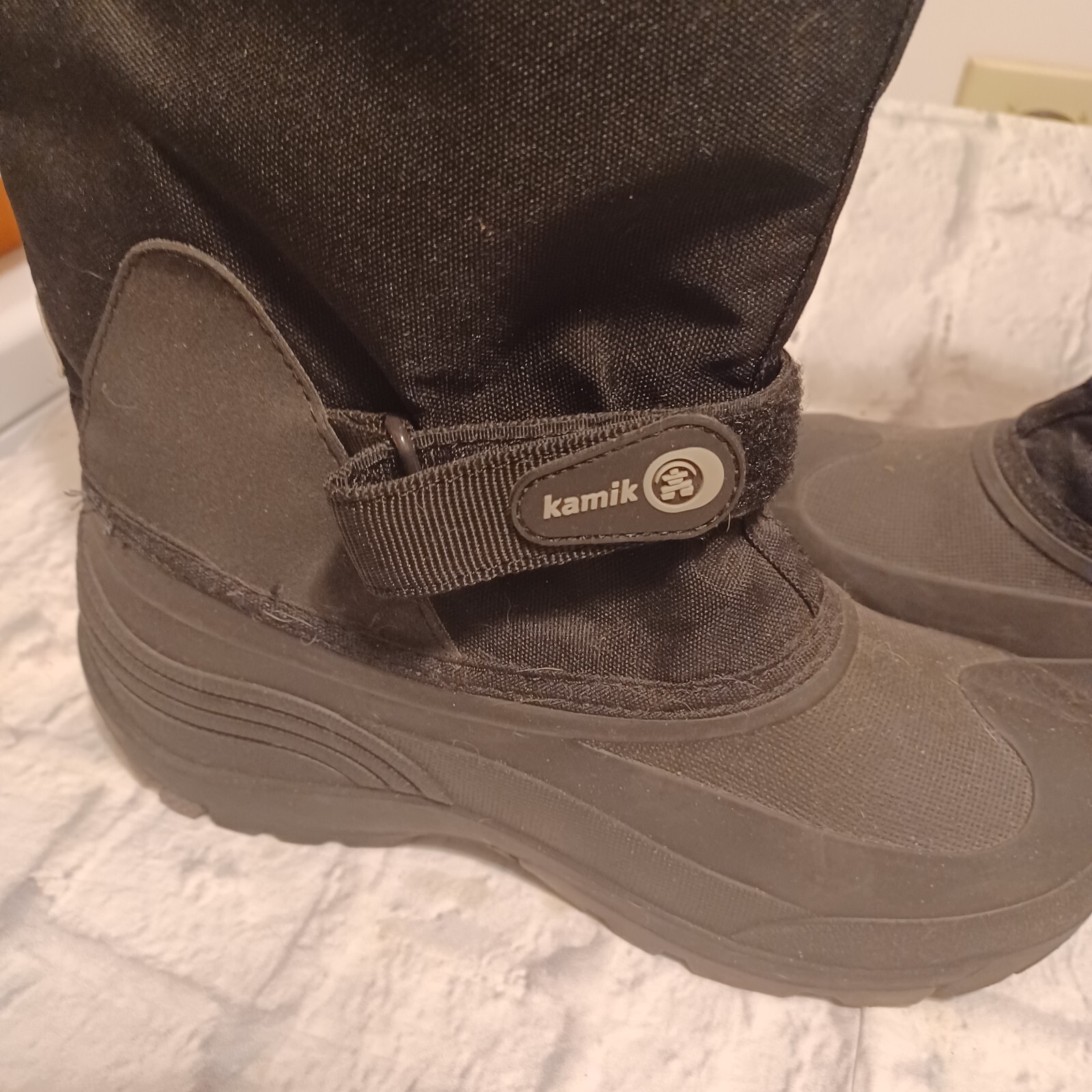 Kamik Waterproof Boots Liners WSJ 24815 Black Unisex Big Kids US SZ 5 ...