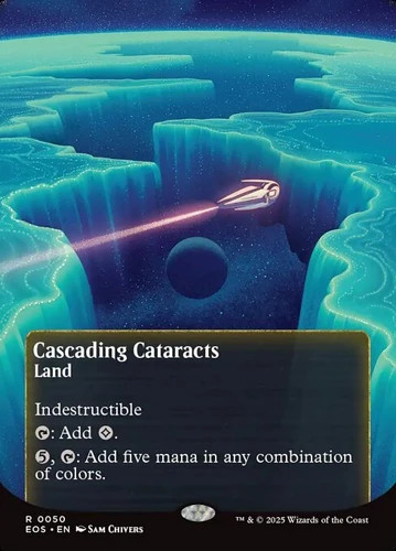 Cascading Cataracts (#50) - Foil Extended Art EOS NM MTG | eBay