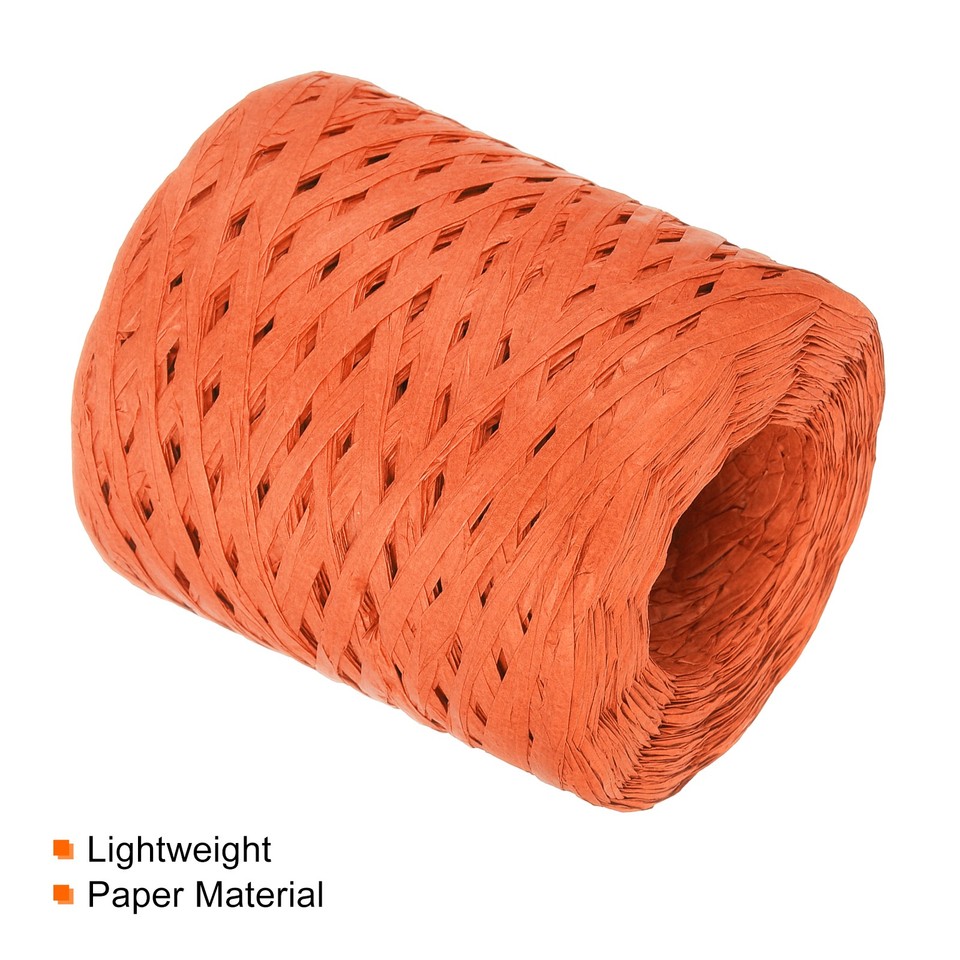 Raffia Paper Craft Rope 219 Yards Orange for DIY Gift Packaging | eBay