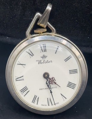 Vintage Gold Cameo Webster Watch Swiss Mechanical Pocket Watch Pendant ...