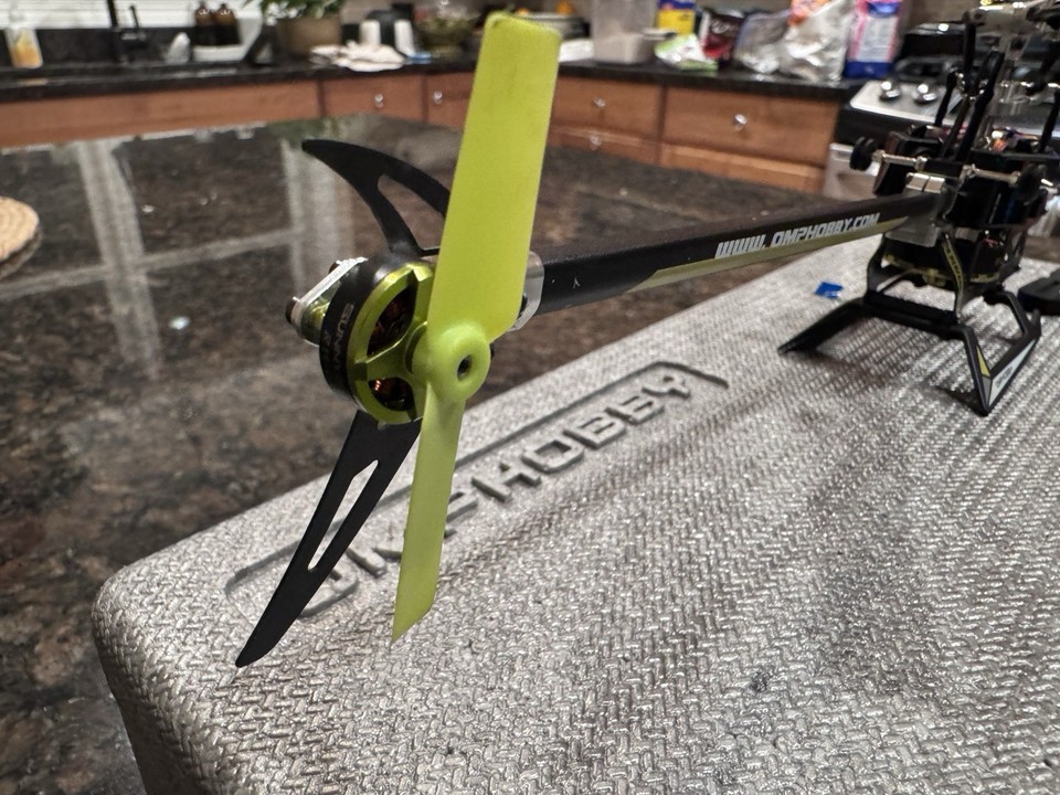 OMP M1 EVO RC Helicopter 5 Batteries Spektrum Rx Many Spare Parts ...