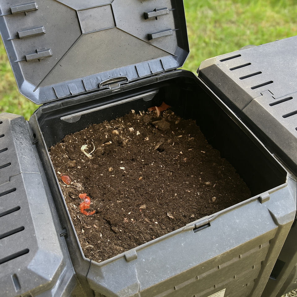 Set of 4 1600 Litre Garden Composter Bin Composting Waste Box Recycling ...