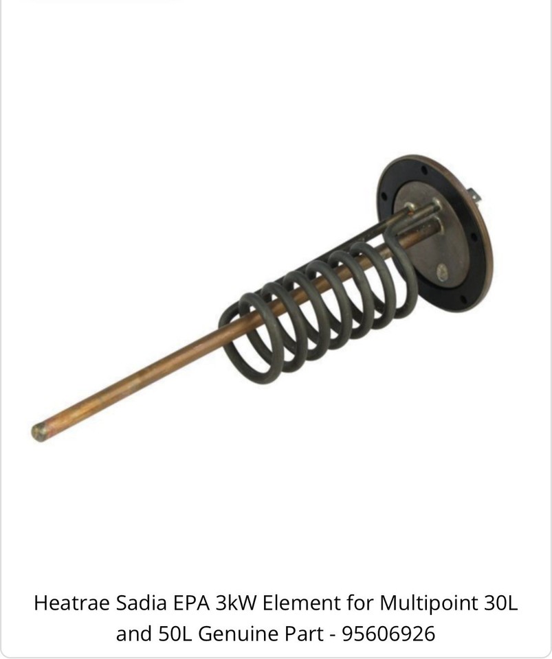 Heatrae Sadia - 3kW Element Plate Assembly for Multipoint 30 & 50 Litre ...